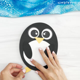 Penguin Shape Craft For Kids [Free Template]