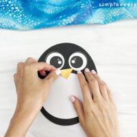 Penguin Shape Craft For Kids [Free Template]