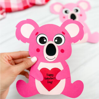 Koala Valentine Craft For Kids [Free Template]