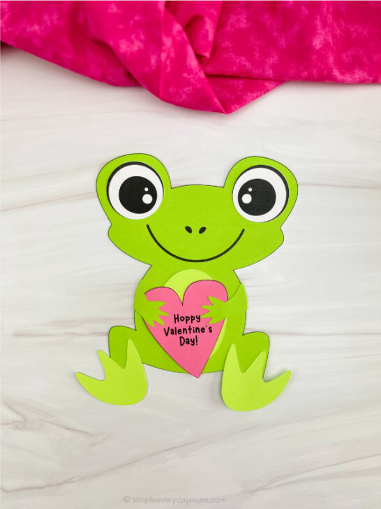 Frog Valentine Craft For Kids [Free Template]