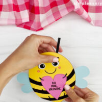 Bee Valentine Craft For Kids [Free Template]