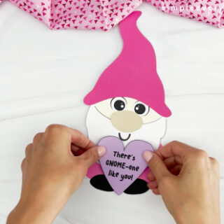 Gnome Valentine Craft For Kids [Free Template]
