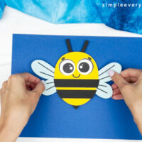 Bee Name Craft For Kids [Free Template]