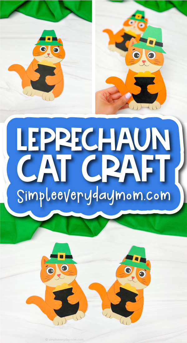 Cat Leprechaun Craft For Kids [Free Template]