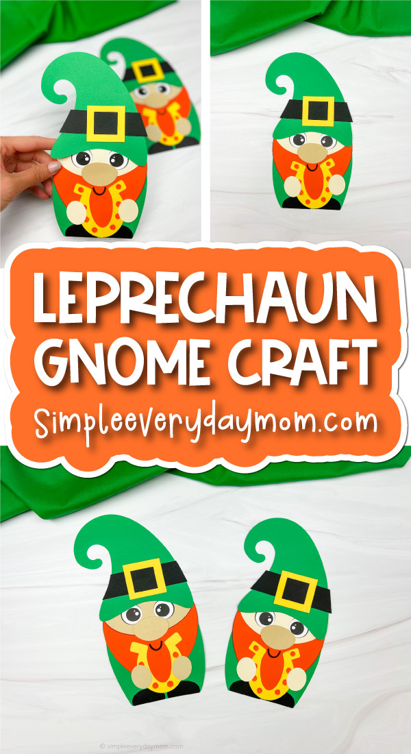 St. Patrick's Day Gnome Craft For Kids [Free Template]