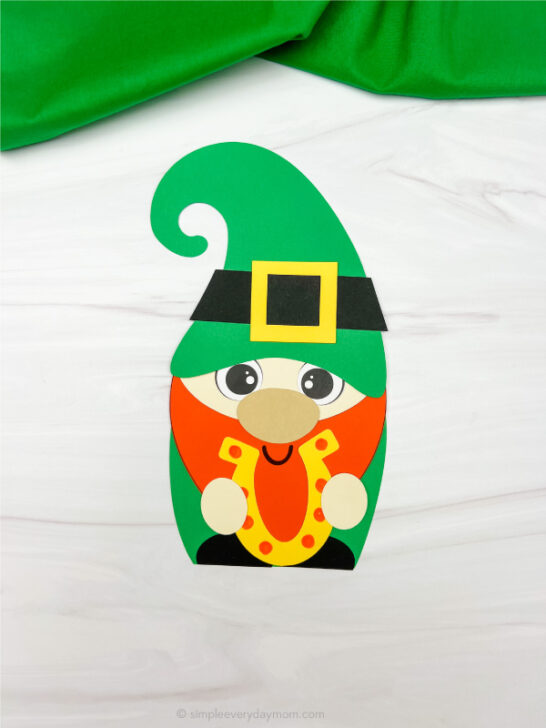 St. Patrick's Day Gnome Craft For Kids [Free Template]