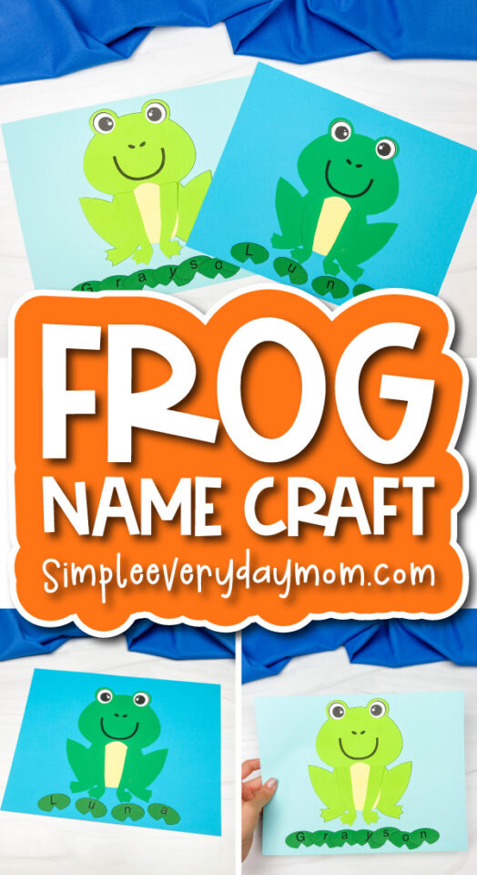 Frog Name Craft For Kids [Free Template]