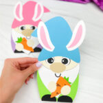 Bunny Gnome Craft For Kids [Free Template]