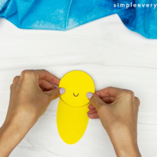 Butterfly Shape Craft For Kids [Free Template]
