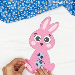 Easter Bunny Name Craft For Kids [Free Template]