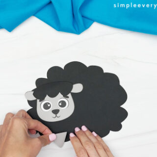Baa Baa Black Sheep Craft For Kids [Free Template]