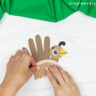 Quail Handprint Craft For Kids [Free Template]
