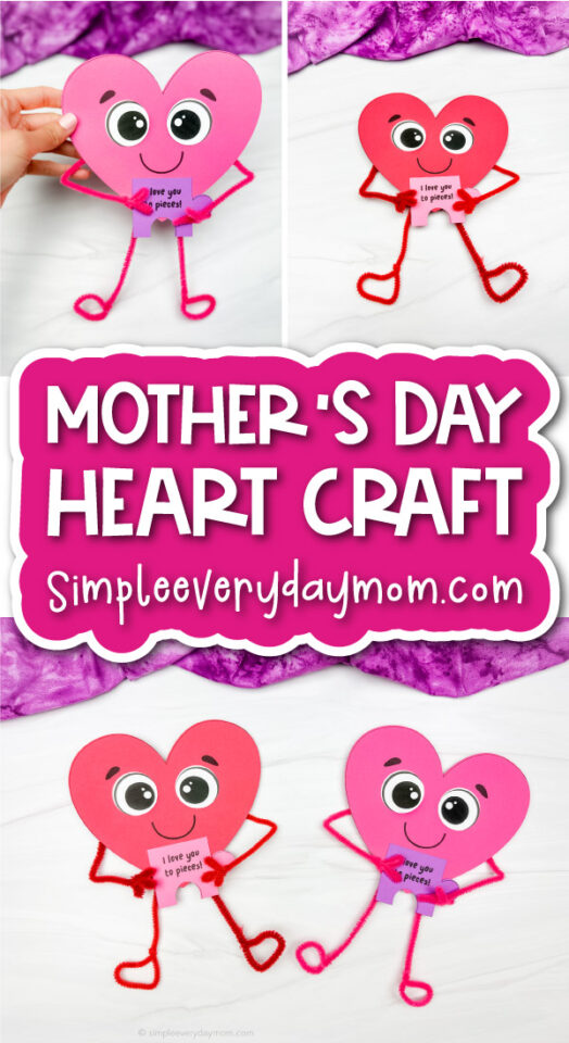 I Love You To Pieces Mother's Day Craft For Kids [Free Template]