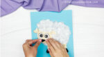 Sheep Tissue Paper Craft For Kids W/Template