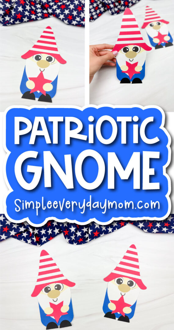 Patriotic Gnome Craft For Kids [Free Template]