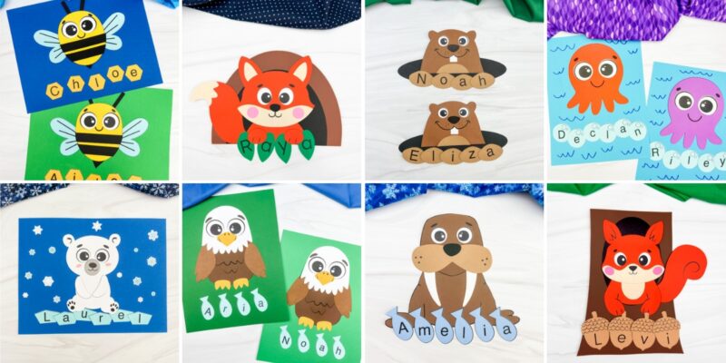 66 Printable Name Crafts For Preschool (W/PDF Templates)