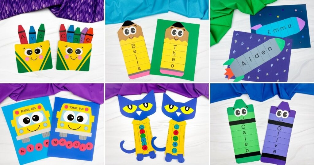 66 Printable Name Crafts For Preschool (W/PDF Templates)