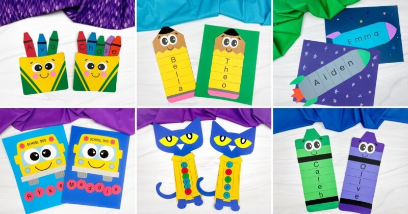 66 Printable Name Crafts For Preschool (W/PDF Templates)