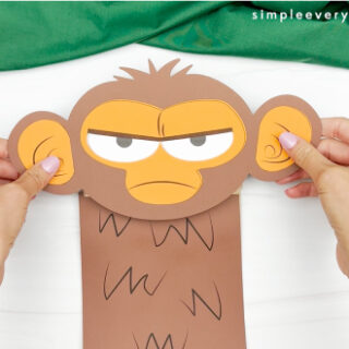 Grumpy Monkey Craft For Kids [Free Template]