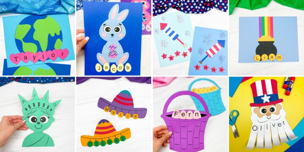 66 Printable Name Crafts For Preschool (W/PDF Templates)