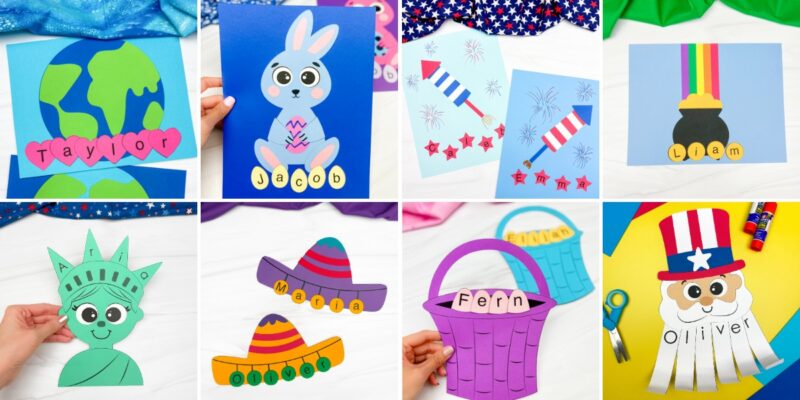 66 Printable Name Crafts For Preschool (W/PDF Templates)