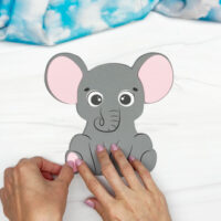 Elephant Name Craft For Kids W/Editable Template