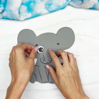 Elephant Name Craft For Kids W/Editable Template