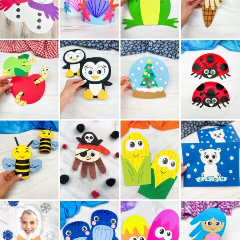 Quail Handprint Craft For Kids [Free Template]