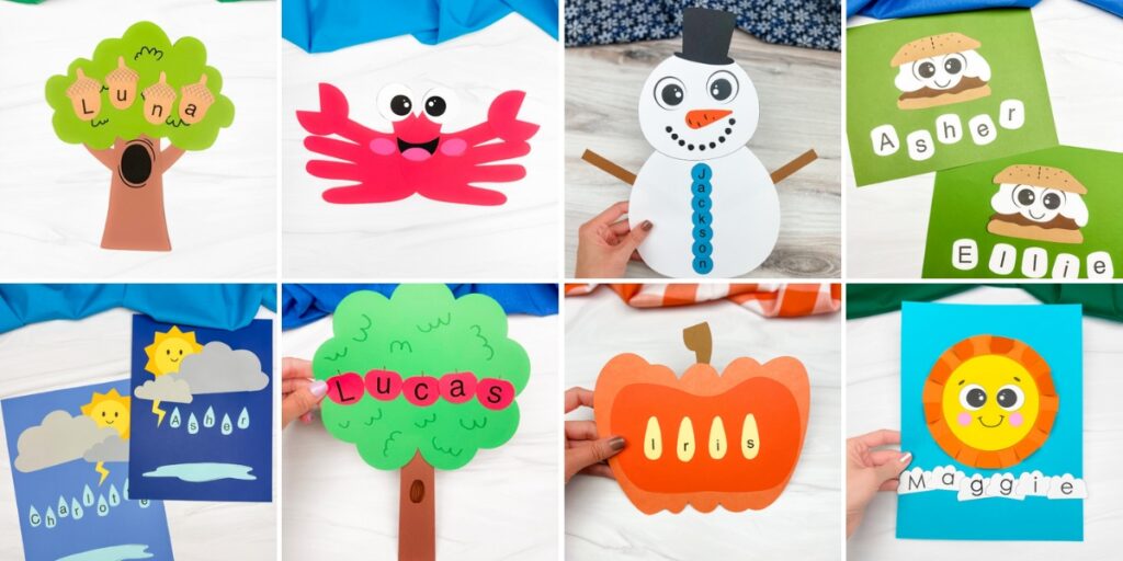 66 Printable Name Crafts For Preschool (W/PDF Templates)