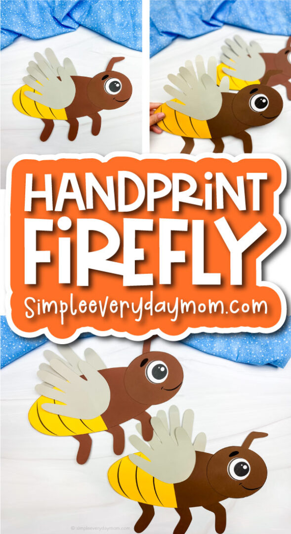 Handprint Firefly Craft For Kids W/Template