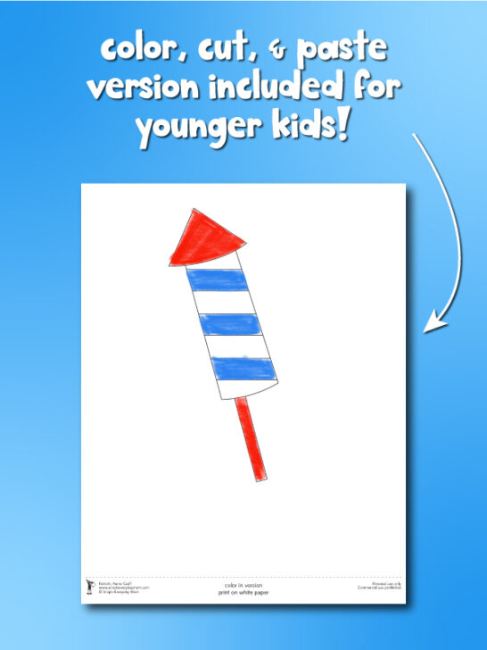 Patriotic Name Craft For Kids [Free Template]
