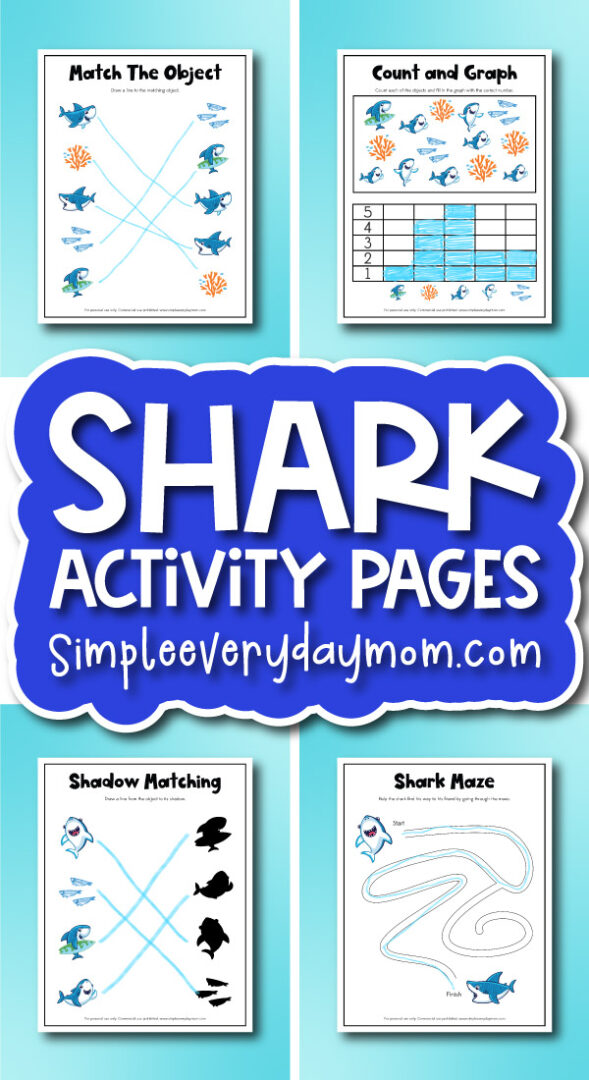 Shark Activity Pages For Kids [Free Printable]