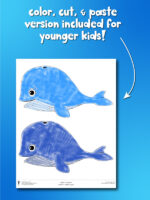 Whale Name Craft For Kids W/Editable Template