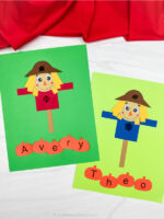 Scarecrow Name Craft For Kids [Free Template]