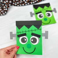 Frankenstein Shape Craft For Kids [Free Template]