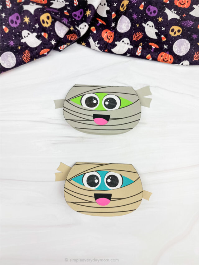 Mummy Card Craft For Kids With Free Template Story - Simple Everyday Mom