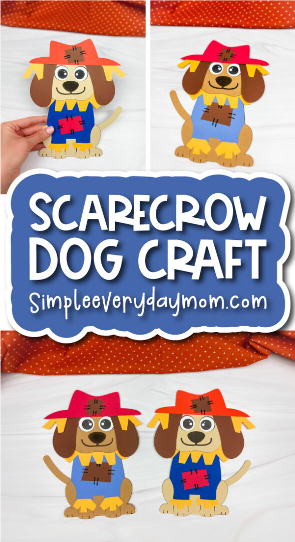 Scarecrow Dog Craft For Kids With Free Printable Template