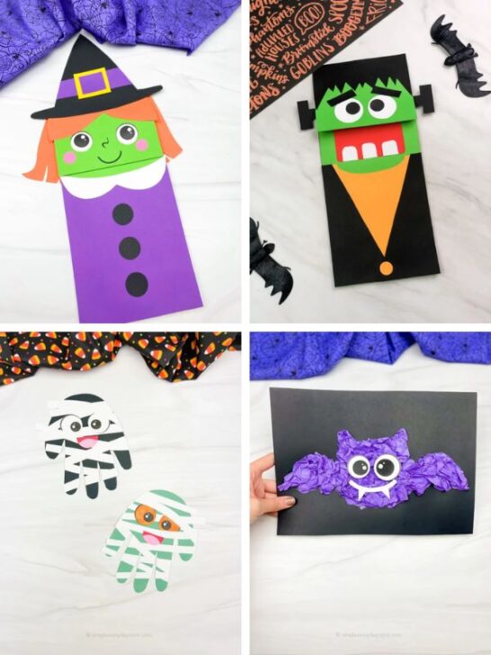 Frankenstein Shape Craft For Kids [Free Template]