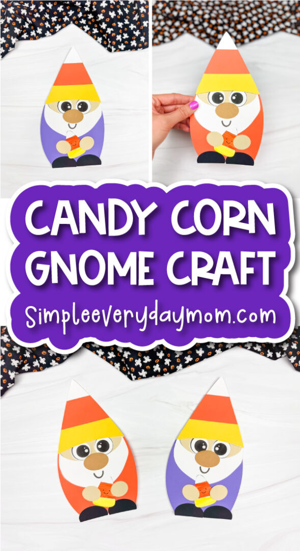 Candy Corn Gnome Craft For Kids [Free Template]