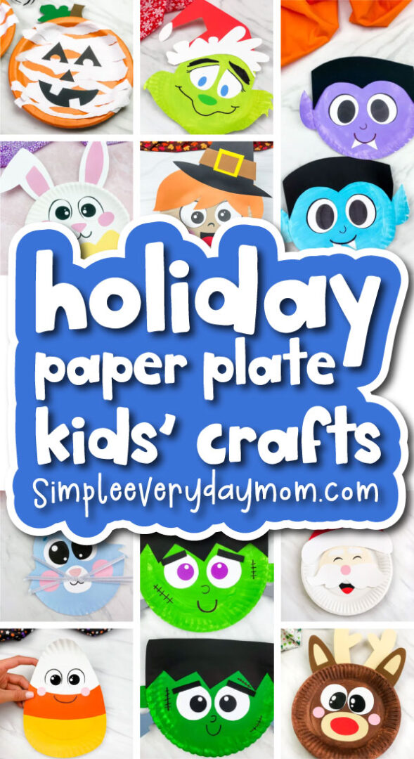 24 Festive Holiday Paper Plate Crafts For Kids [Free Templates]