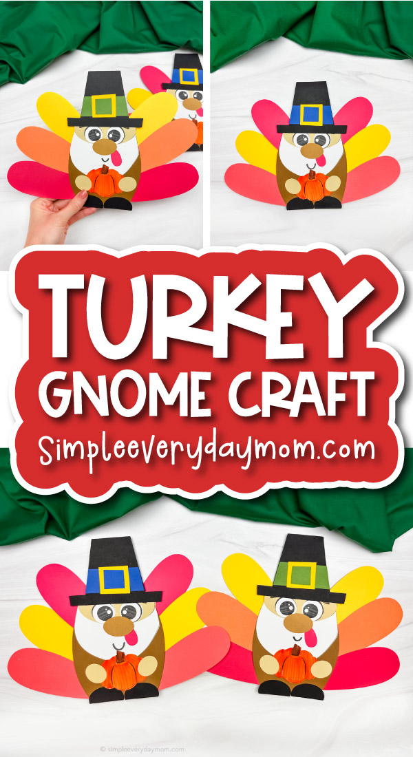 Turkey Gnome Craft For Kids [Free Template]