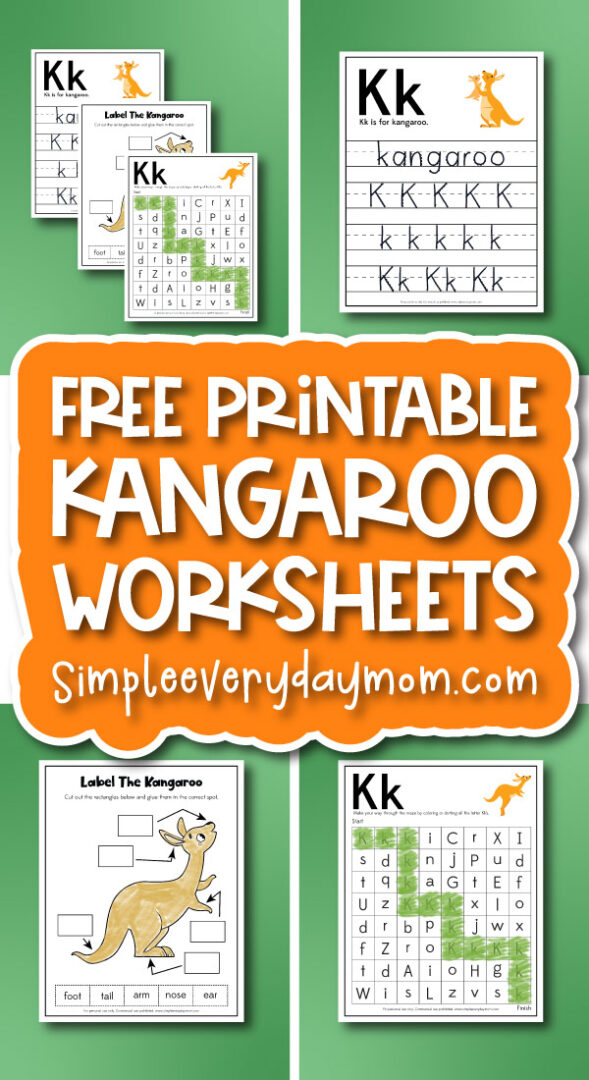 Kangaroo Worksheets For Kids [Free Printable]