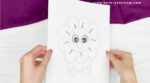 Flower Turkey Disguise Craft For Kids W/Free Template