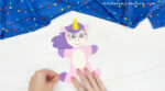 Gingerbread Disguise Unicorn Craft For Kids [Free Template]