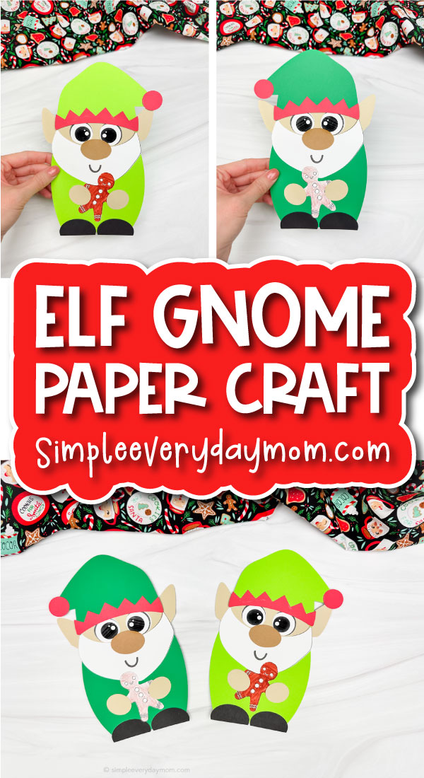 Elf Gnome Craft For Kids [Free Template]
