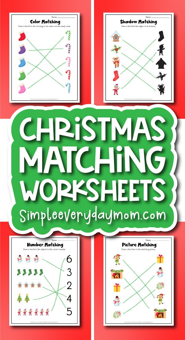 Free Printable Christmas Matching Worksheets For Kids