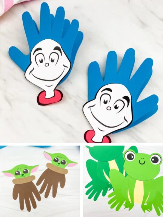 54 Fun Handprint Crafts For Kids [Free Templates] - Simple Everyday Mom