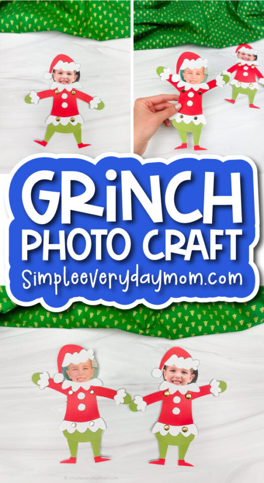 Cutest Grinch Photo Craft For Kids [Free Template]