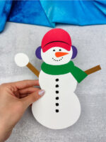 Easy Snowmen At Night Book Craft [Free Template]