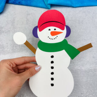 Easy Snowmen At Night Book Craft [Free Template]